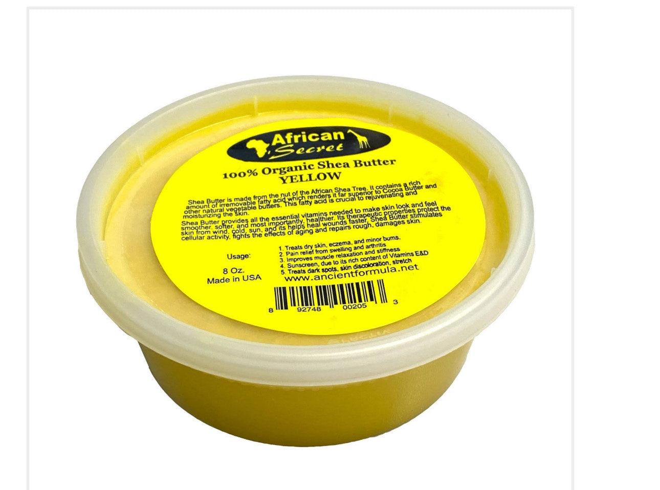 African Secret 100% Organic Shea Butter YELLOW – Beryann beauty supply